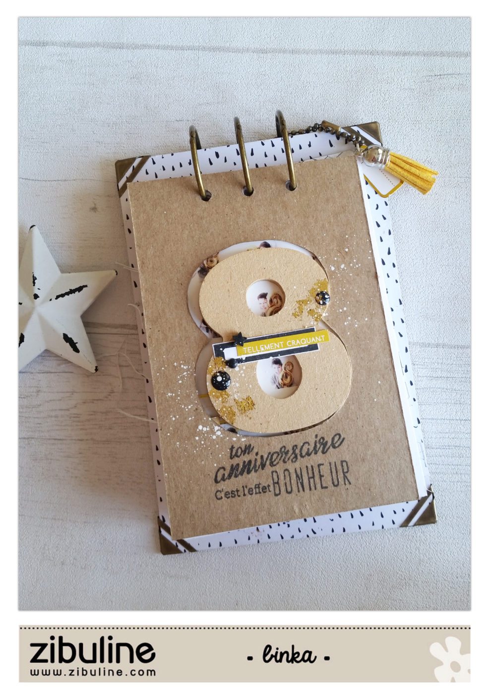 Tuto mini album – 8 ans – Binka – L'univers de Zibuline