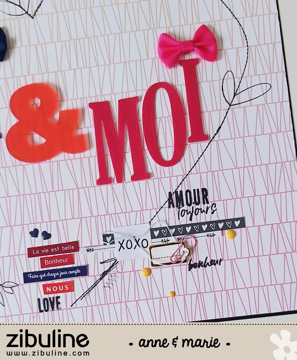 ZIBULINE AWARDS #35 – Challenge – Une page de scrap « sans photo ...