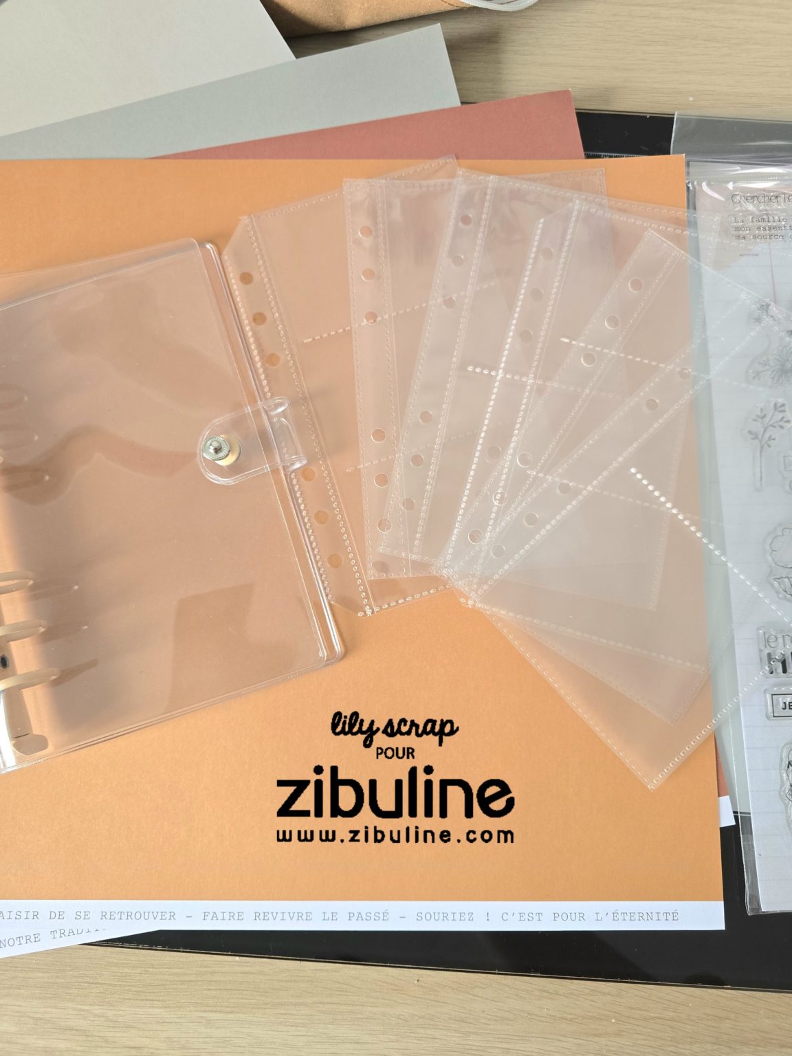 Tuto Mini-album classeur – par LilyScrap – L'univers de Zibuline