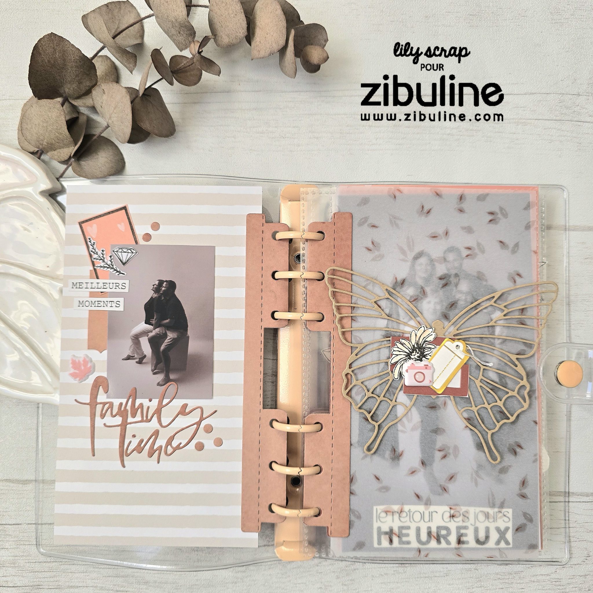 Tuto Mini-album classeur – par LilyScrap – L'univers de Zibuline