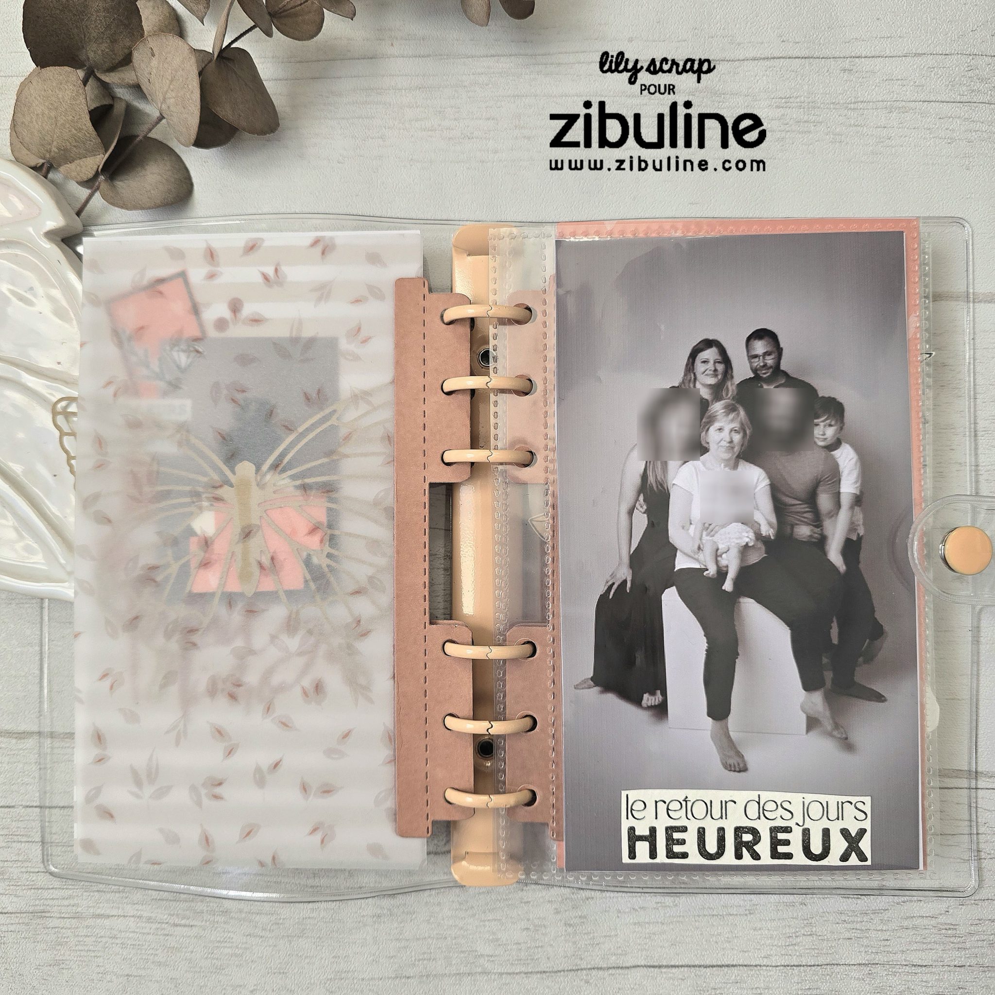 Tuto Mini-album classeur – par LilyScrap – L'univers de Zibuline